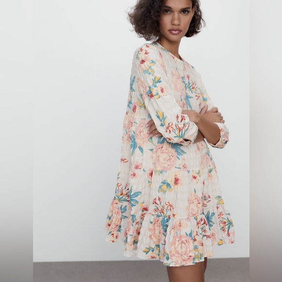 Zara | Dresses | Zara Floral Dress | Poshmark